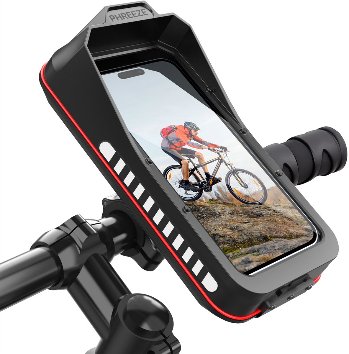 Telefoonhouder Fiets Waterdicht - GSM Houder Fiets - Universeel voor ...
