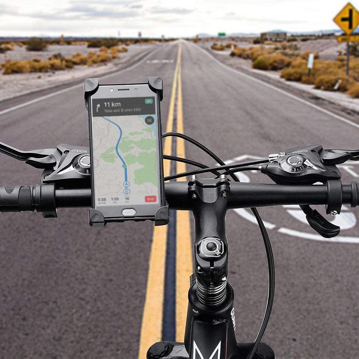Fietstelefoonhouder, 360 ° rotatie Universele fiets telefoon houder ...